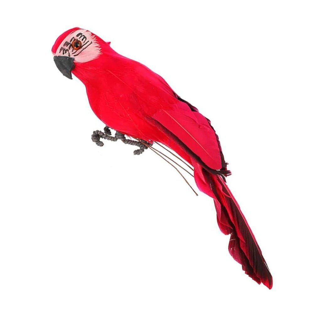 Садовые фигурки птиц 35cm, red