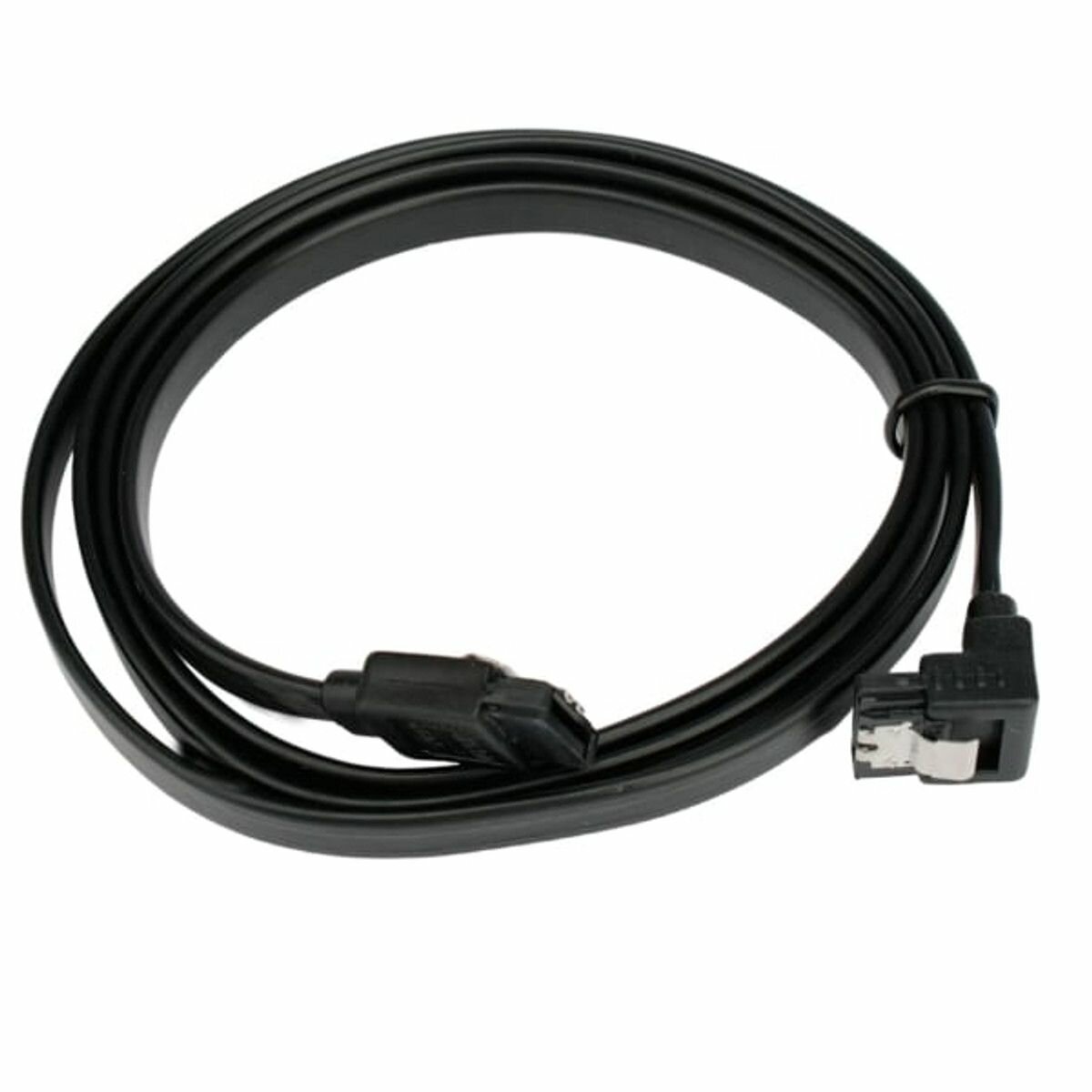 Кабель интерфейсный SATA Cablexpert CC-SATAM-DATA90-BL-100CM, Sata3 7pin/7pin, мет. защелка, угловой разъем, 10
