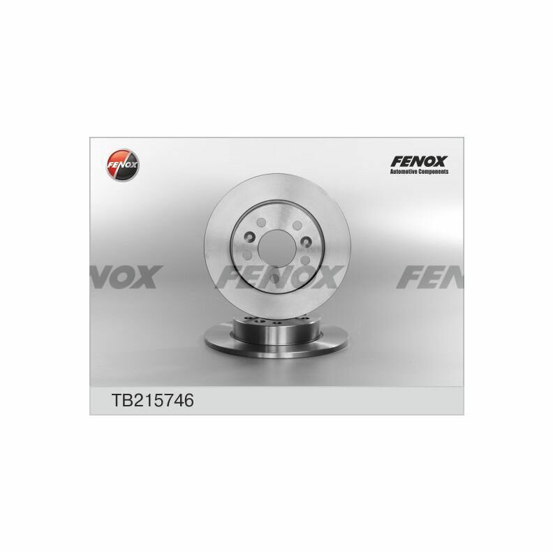 Диск тормозной FENOX TB215746 для а/м Renault Laguna 93-01, Safrane 92-00