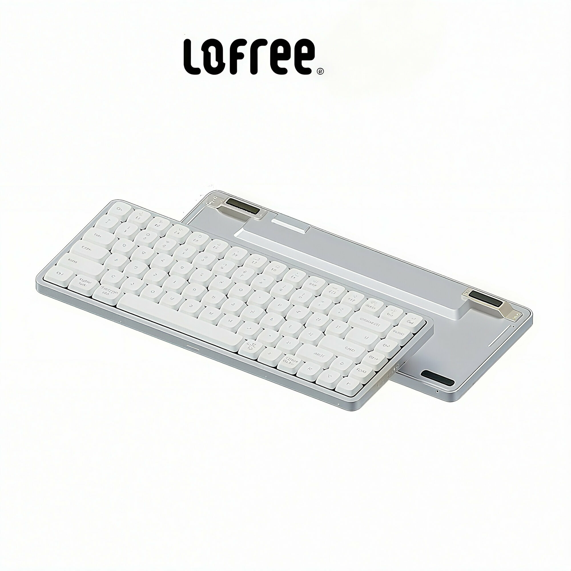 Механическая клавиатура Lofree Xiaoshun, беспроводная Bluetooth, ультратонкая, для офиса и ноутбуков, 84 клавиши, белый
