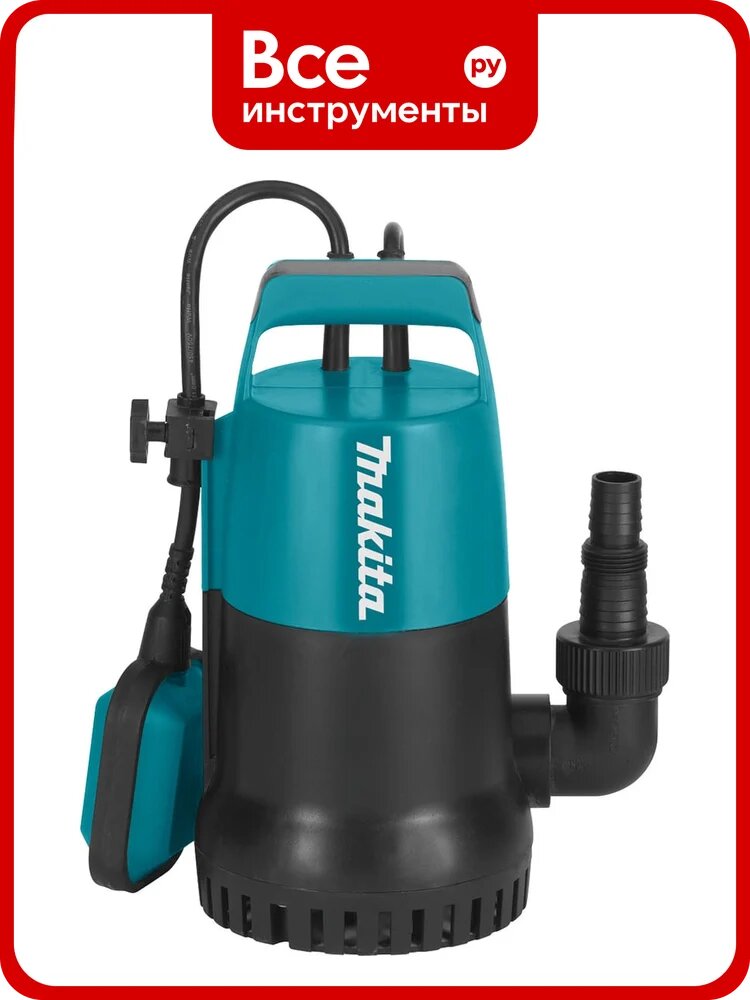 Дренажный насос Makita PF0300, Размер загрязнений в перекачиваемой жидкости не должен превышать
