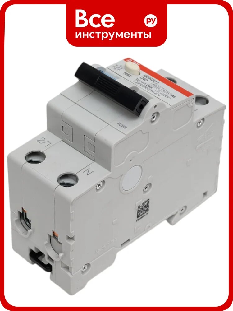 Автоматический выключатель дифференциального тока ABB DSH201 C40 AC30 2CSR255070R1404 модуль двухполюсный