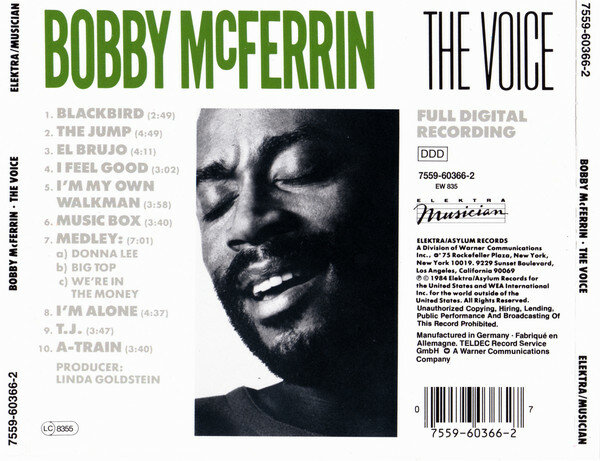 Компакт-диск Bobby McFerrin - The Voice (1 CD) — фото 1