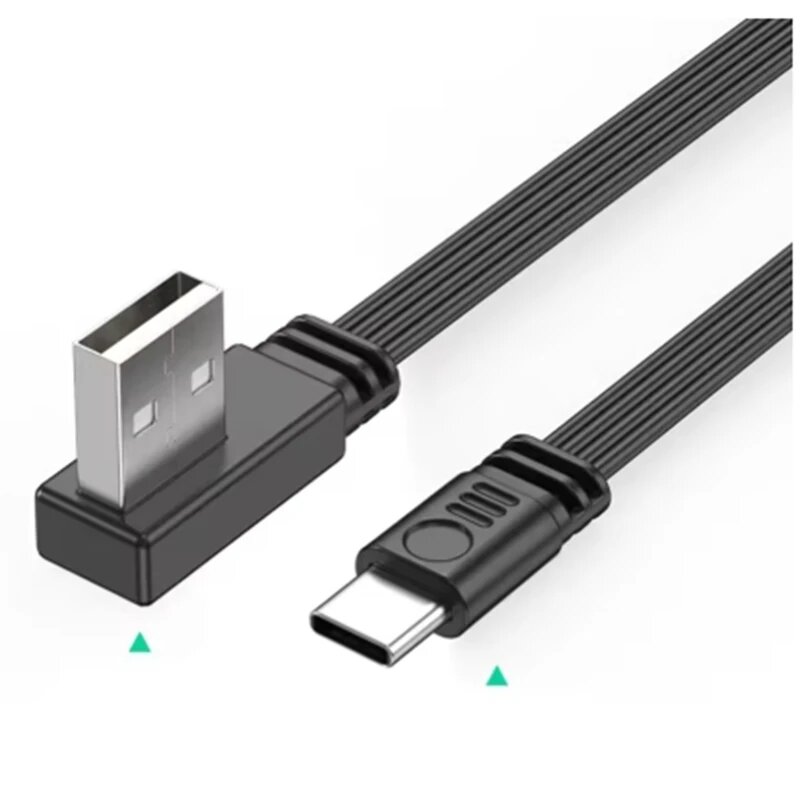 UXG Плоский USB-C кабель 90 градусов 10-100 см 10CM, A LE-C ST