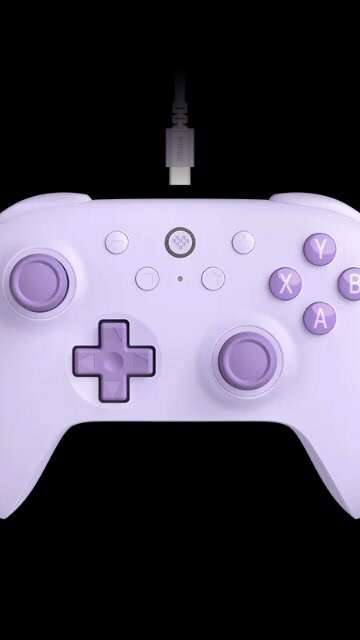 Геймпад 8BitDo Lite 2 Youth Edition проводной для Android и ПК, фиолетовый, Hall-джойстик и Hall-триггеры — фото 1