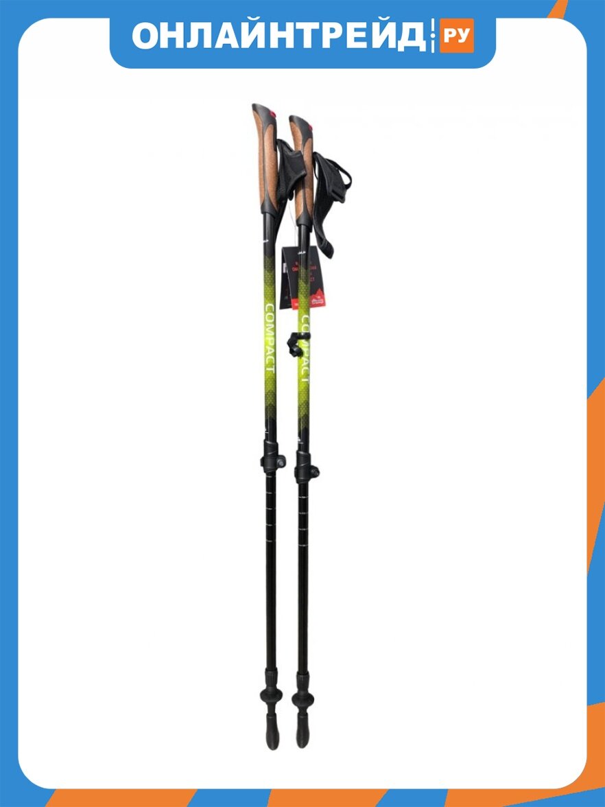 Палки для скандинавской ходьбы Tramp Compact, зеленый