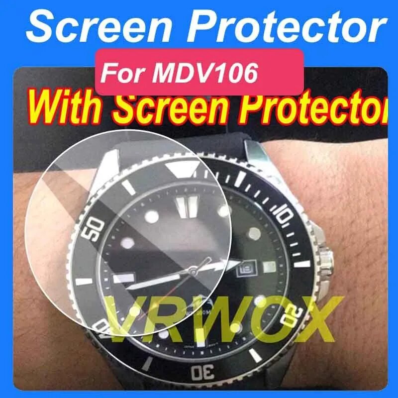 2шт Защитная пленка для экрана TPU Nano для часов For MDV106, защитная пленка для экрана с полным покрытием HD Clear с защитой от пузырьков и царапин