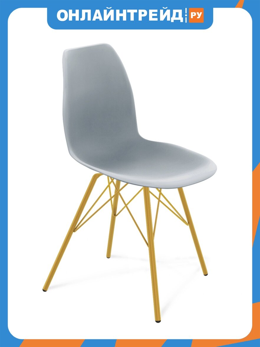 Стул Sheffilton SHT ST29/S37 серый ral 7040/золото
