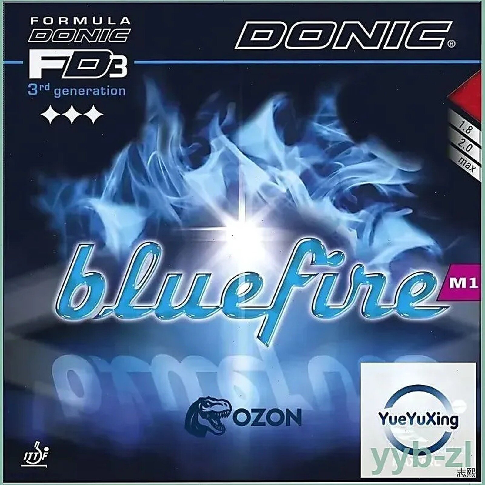 DONIC Bluefire M1 Накладка для ракетки max для настольного тенниса для продвинутых игроков — фото 1
