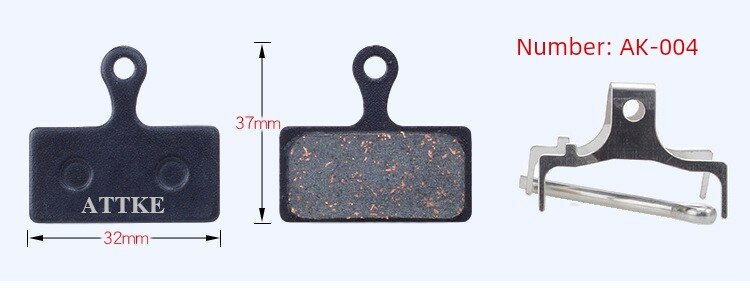 Полуметаллические тормозные колодки для SRAM BB5, M315, E1, DB1 - 1 пара (AK-004)