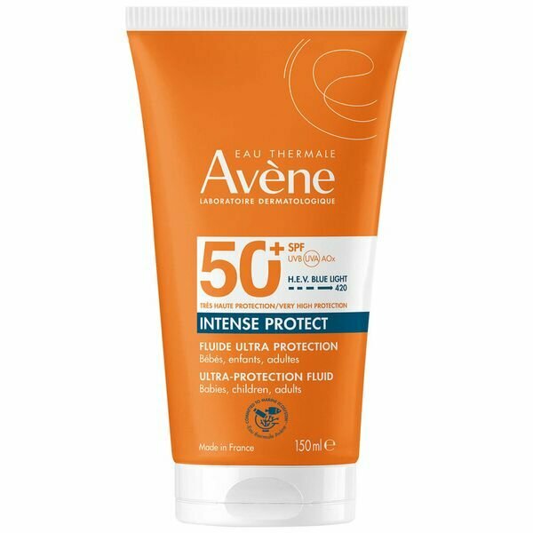 Флюид солнцезащитный ультра водостойкий SPF50+ Intence Protect Avene/Авен туба 150мл (C117150)