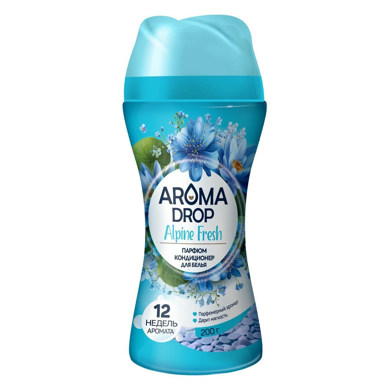 Кондиционер для белья AROMA DROP Альпийская свежесть, 200 г в гранулах