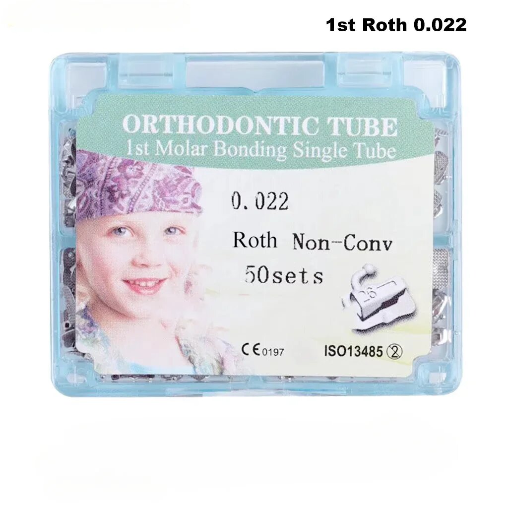 Ортодонтические щечные трубки Roth/MBT 0,022 1st Roth 0.022