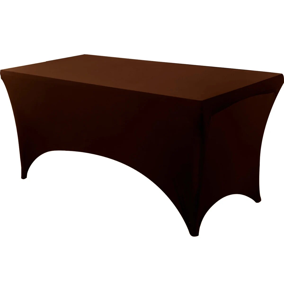 Полиэстерская скатерть для стола 8Ft(244x76x76cm), Коричневый, Dark Brown