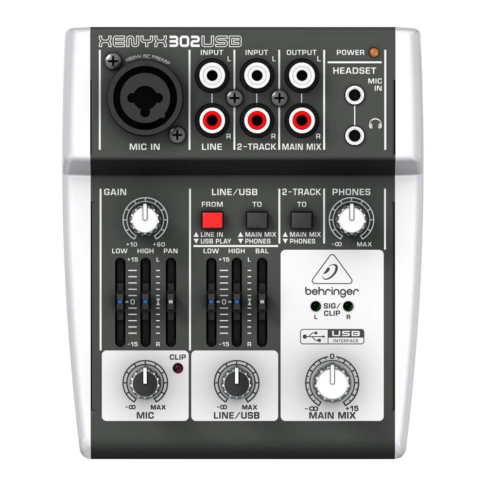 Аналоговый микшер BEHRINGER XENYX 302USB