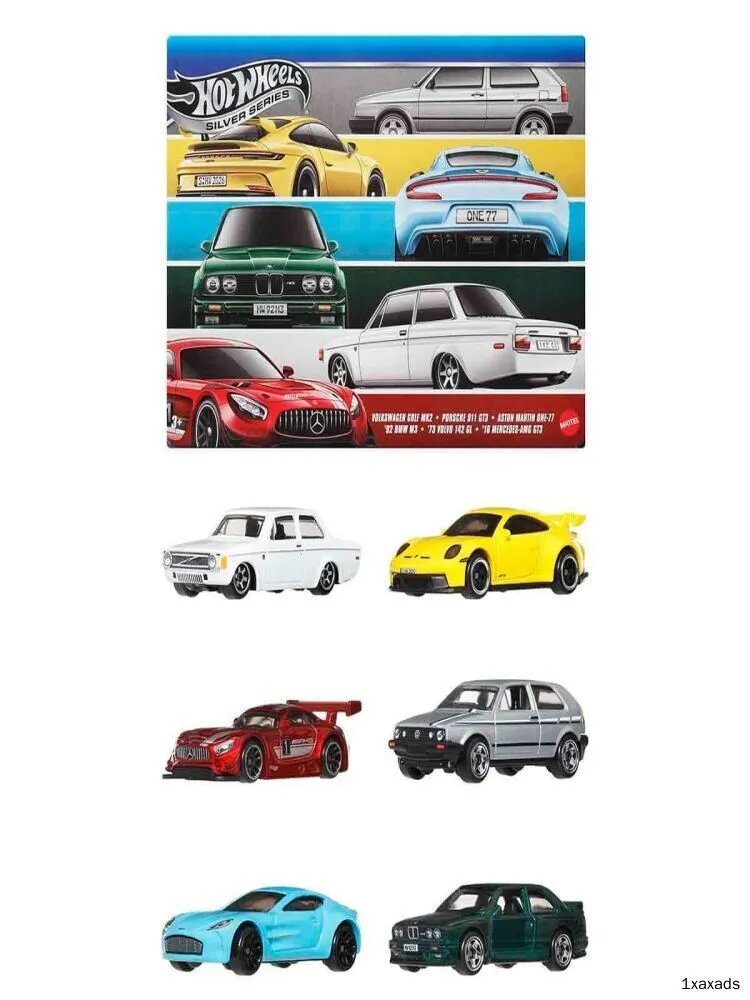 Машинка Mattel Silver Series European BMW Audi Porsche Alfa Romeo