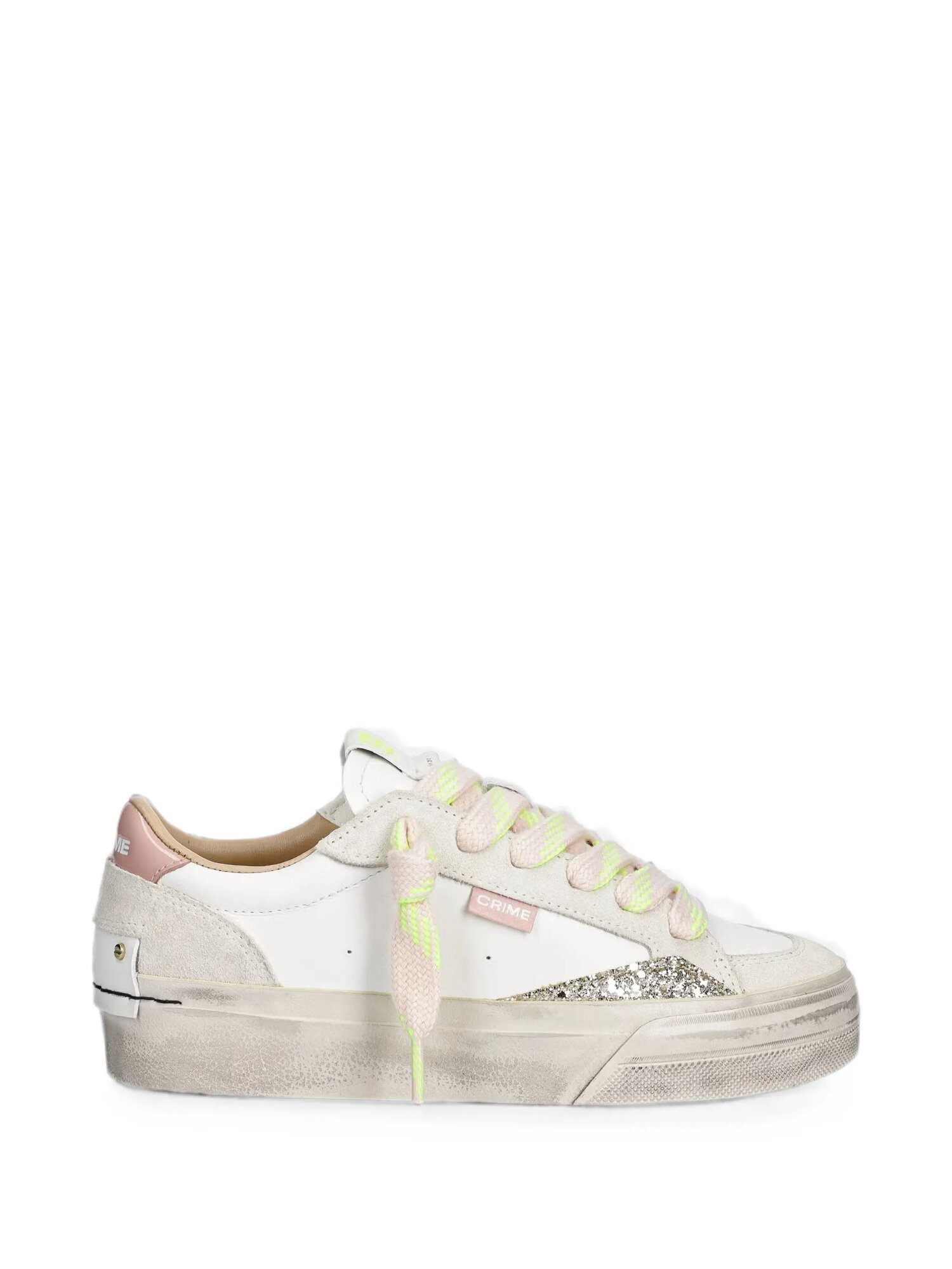 Кроссовки Crime London Glitter-detail panelled sneakers