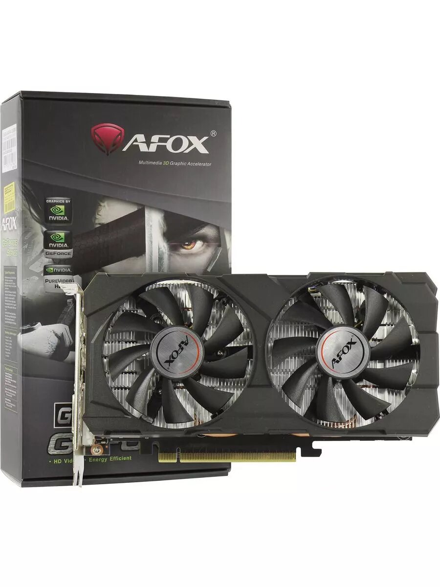 Видеокарта AFOX GeForce GTX1660Ti, 6GB, GDDR6, 192bit, 2 вентилятора