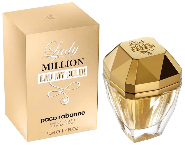Женские духи Paco Rabanne Lady Million Eau My Gold 50 мл - Пако Рабан Леди Миллион Голд