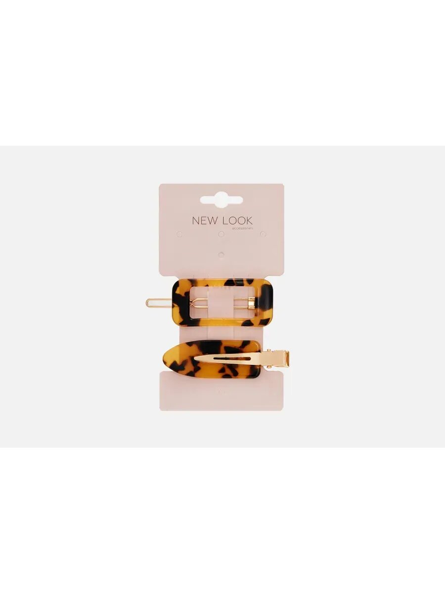NEW LOOK 06132 Черепаховый Набор зажимов для волос