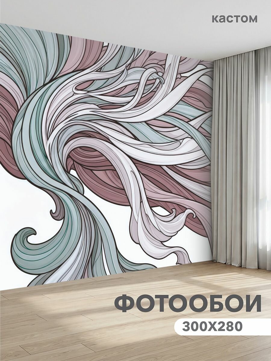 Фотообои на стену флизелиновые 3d Абстракция 300х270 см