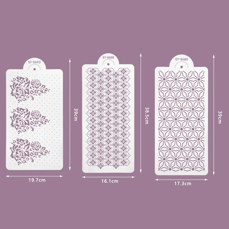 Трафареты для торта FAIS DU, 3pcs Set H