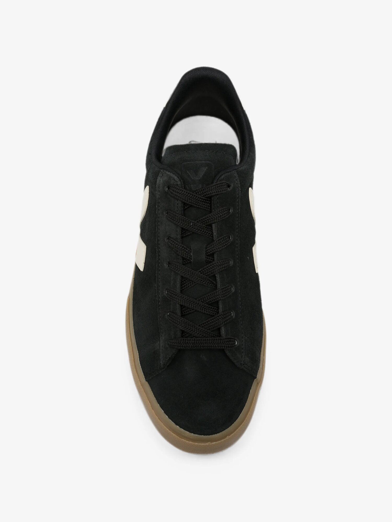 Кроссовки VEJA Logo-patch suede sneakers, размер 46, черный — фото 1