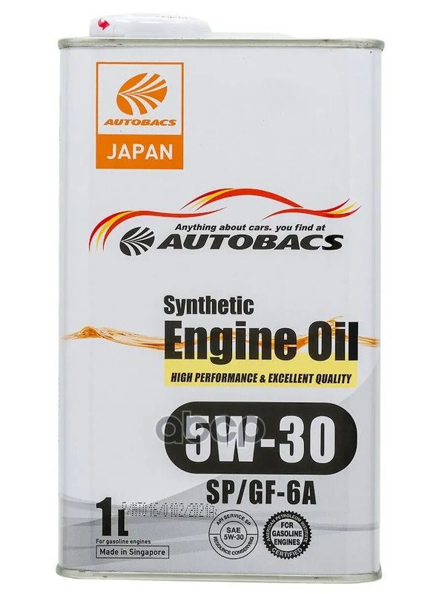 Autobacs Akira Engine Oil Synthetic 5W30 Sp/Gf-6A 1л масло