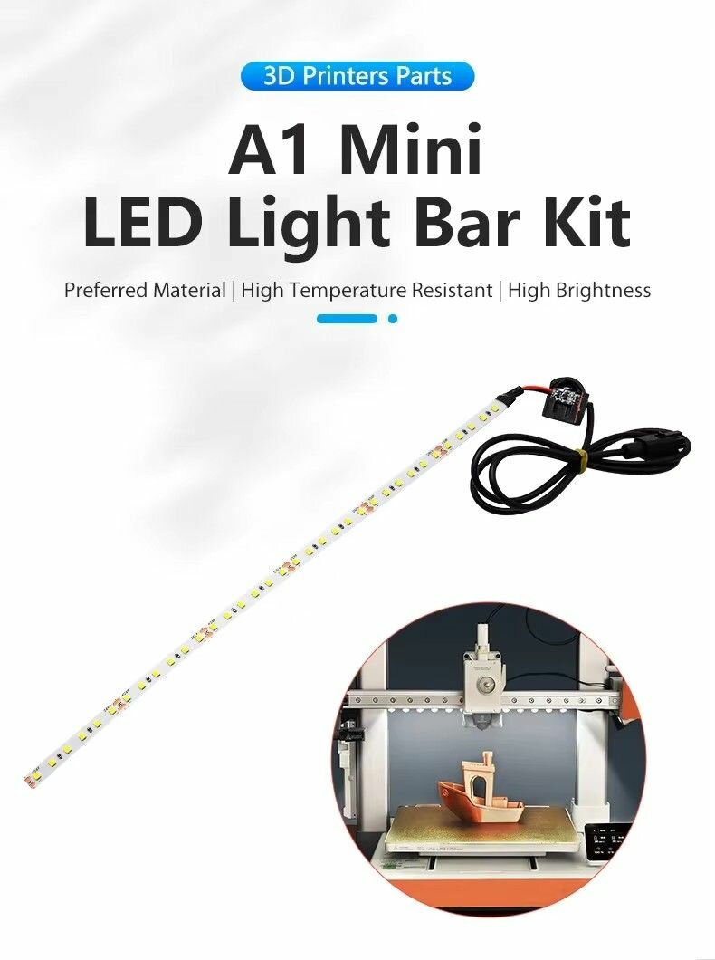 Подсветка для 3D принтера Bambu Lab A1 mini. Модуль BIQU Panda Lux LED светодиодная лента