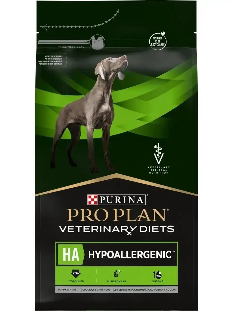 Корм Pro plan HA Hypoallergenic для собак, 3 кг