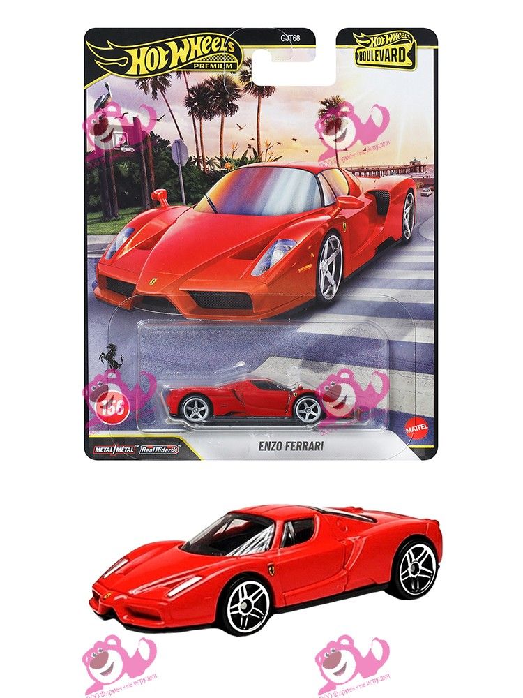Машинка Mattel Hot Wheels Premium 1/64 GJT68 Boulevard -Enzo Ferrari