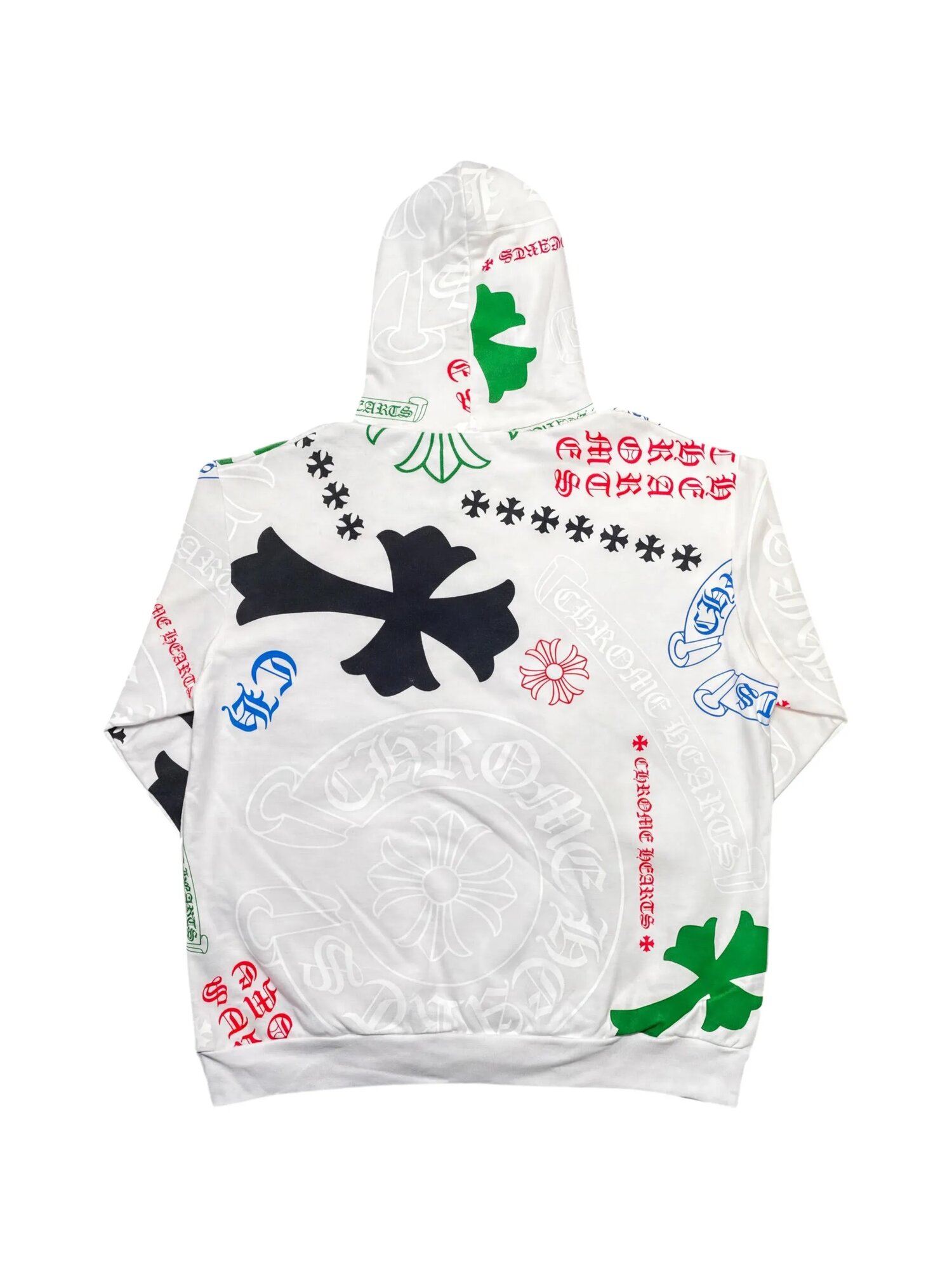Худи Chrome Hearts Stencil logo-pattern hoodie, размер 44, , белый — фото 1