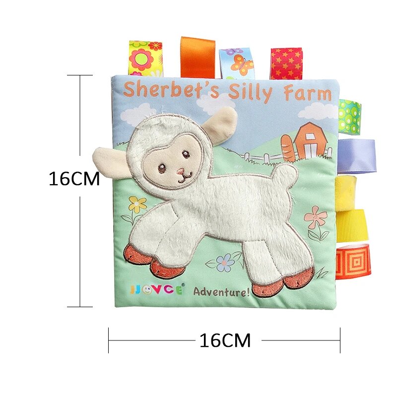 QWZ Тканевая Игрушка Животное для Новорожденных Белый, sheep 616
