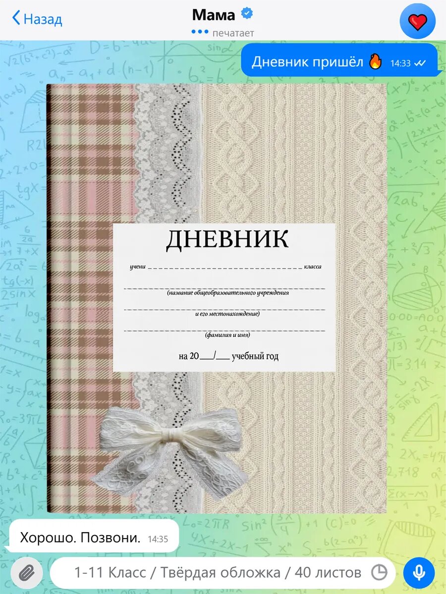 Школьный дневник с принтом y2k pinterest