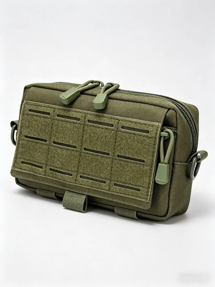 Сумка тактическая MOLLE универсальная для походов и повседневности, прочный нейлон 600D, удобное крепление к рюкзаку