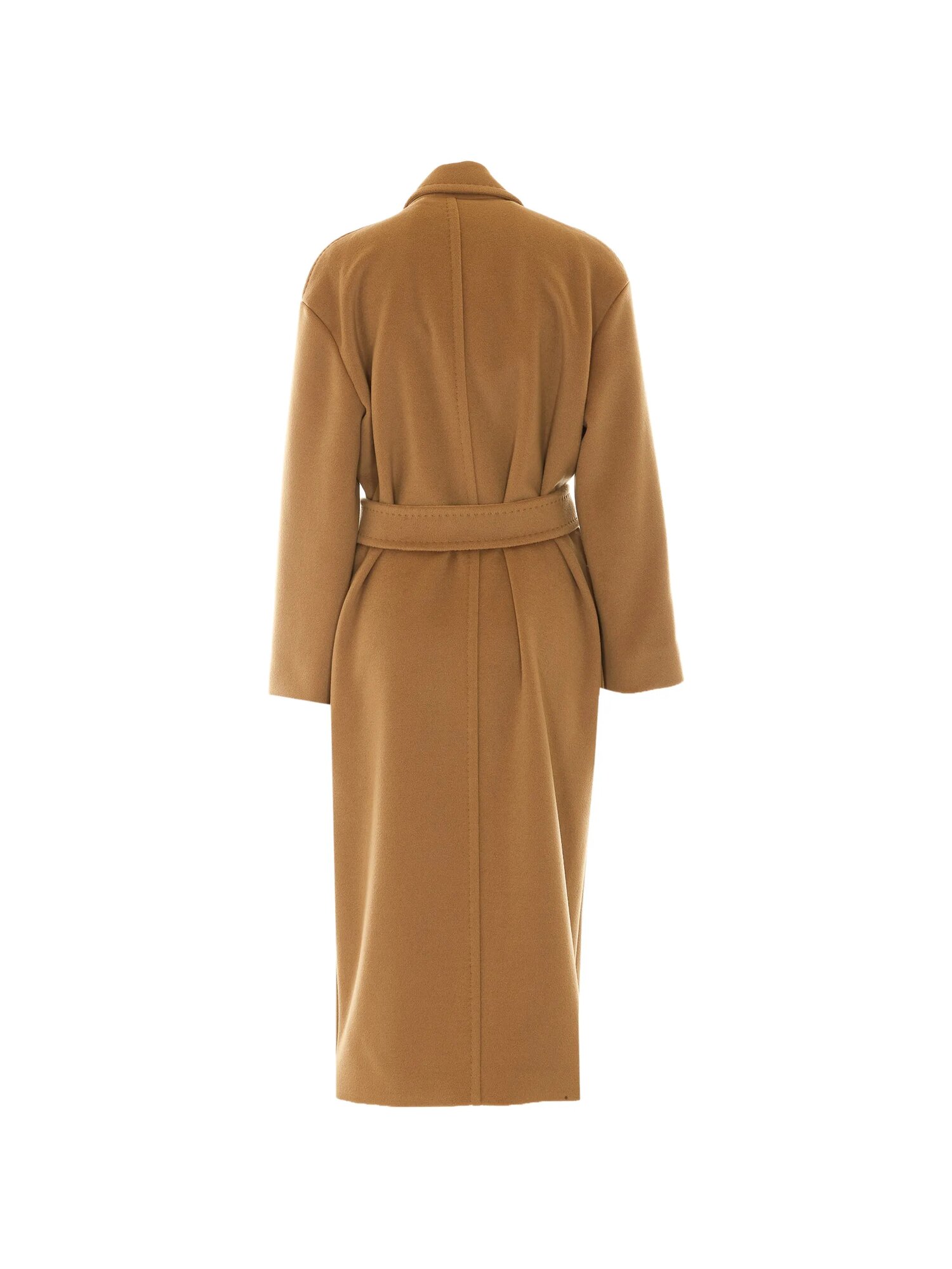 Пальто Max Mara Belted virgin wool coat, размер 38, коричневый — фото 1