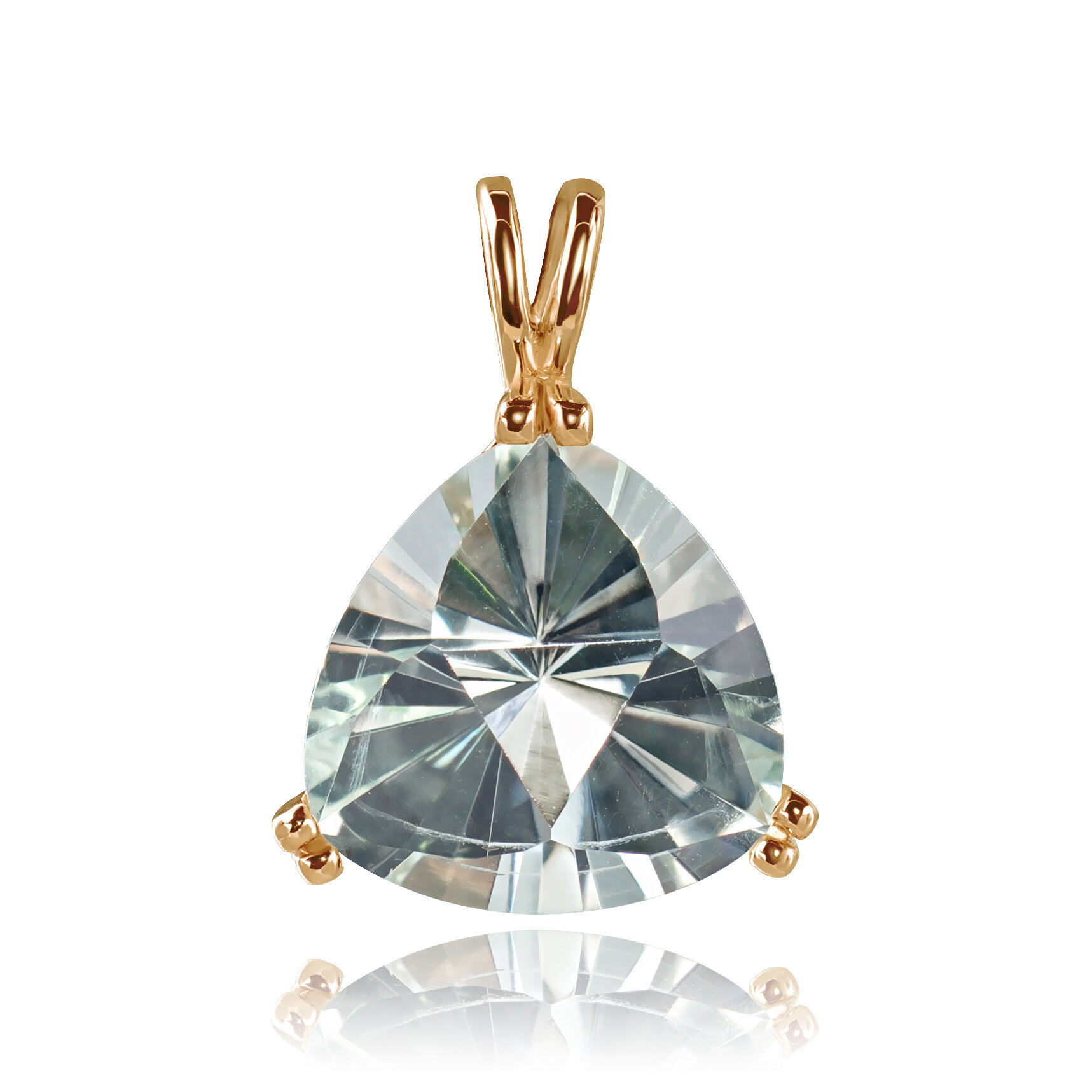 Подвеска, красное золото, 585 проба, аметист