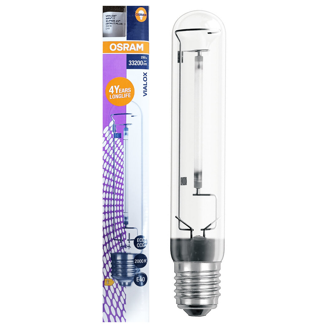 1шт/уп. Лампа Натриевая Цилиндр 250Вт 100V E40 NAV T 33200Лм 2000К D-47mm L-257mm Натриевая Газоразрядная Свет Теплый белый OSRAM, уп. 1шт