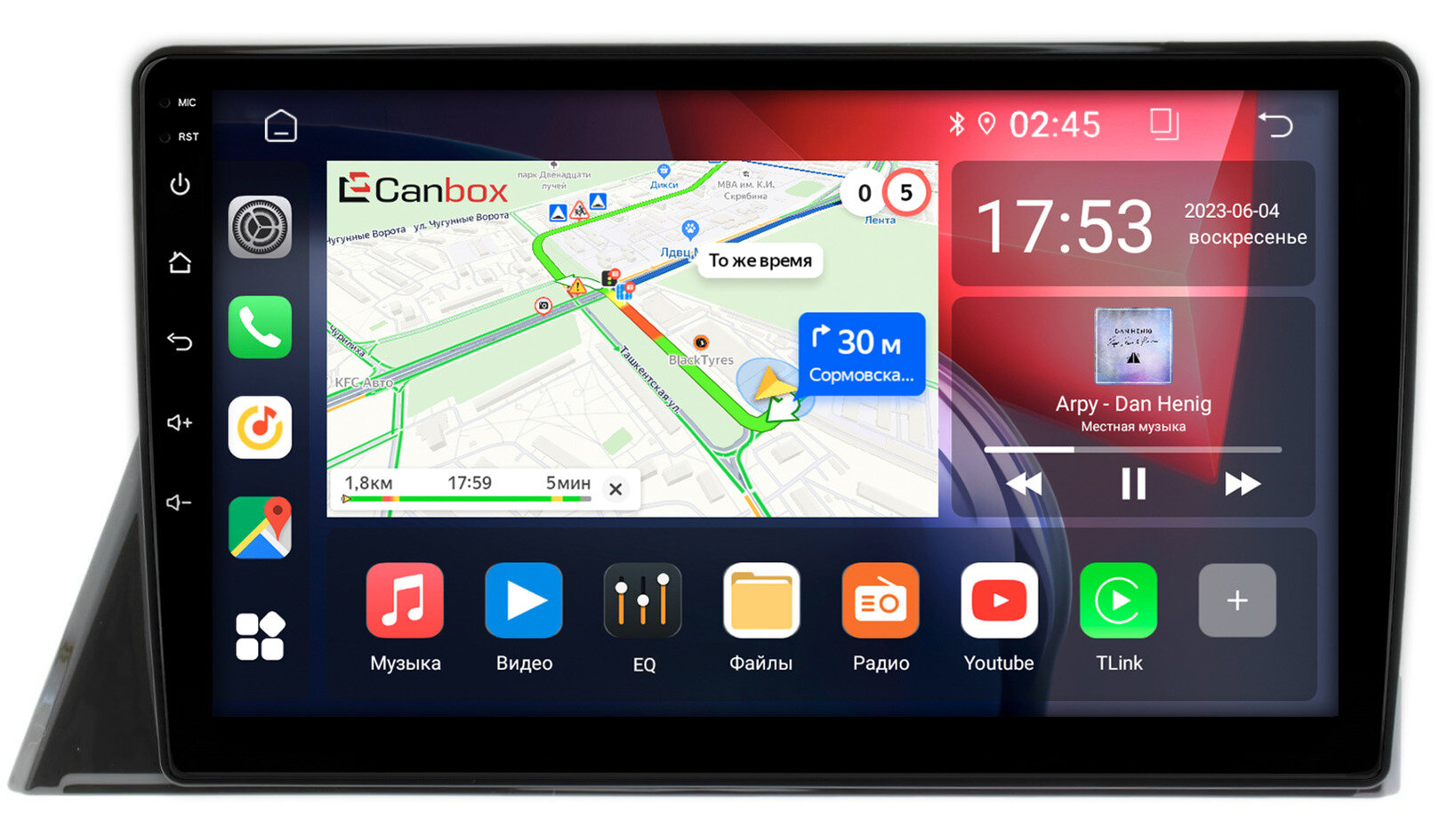 Штатная магнитола Toyota Sienta 2 2015-2022 (комплектации с магнитолой 100x200mm, глянцевая, правый руль) Canbox GT10-0318 2/32 Android 10 (IPS, DSP,