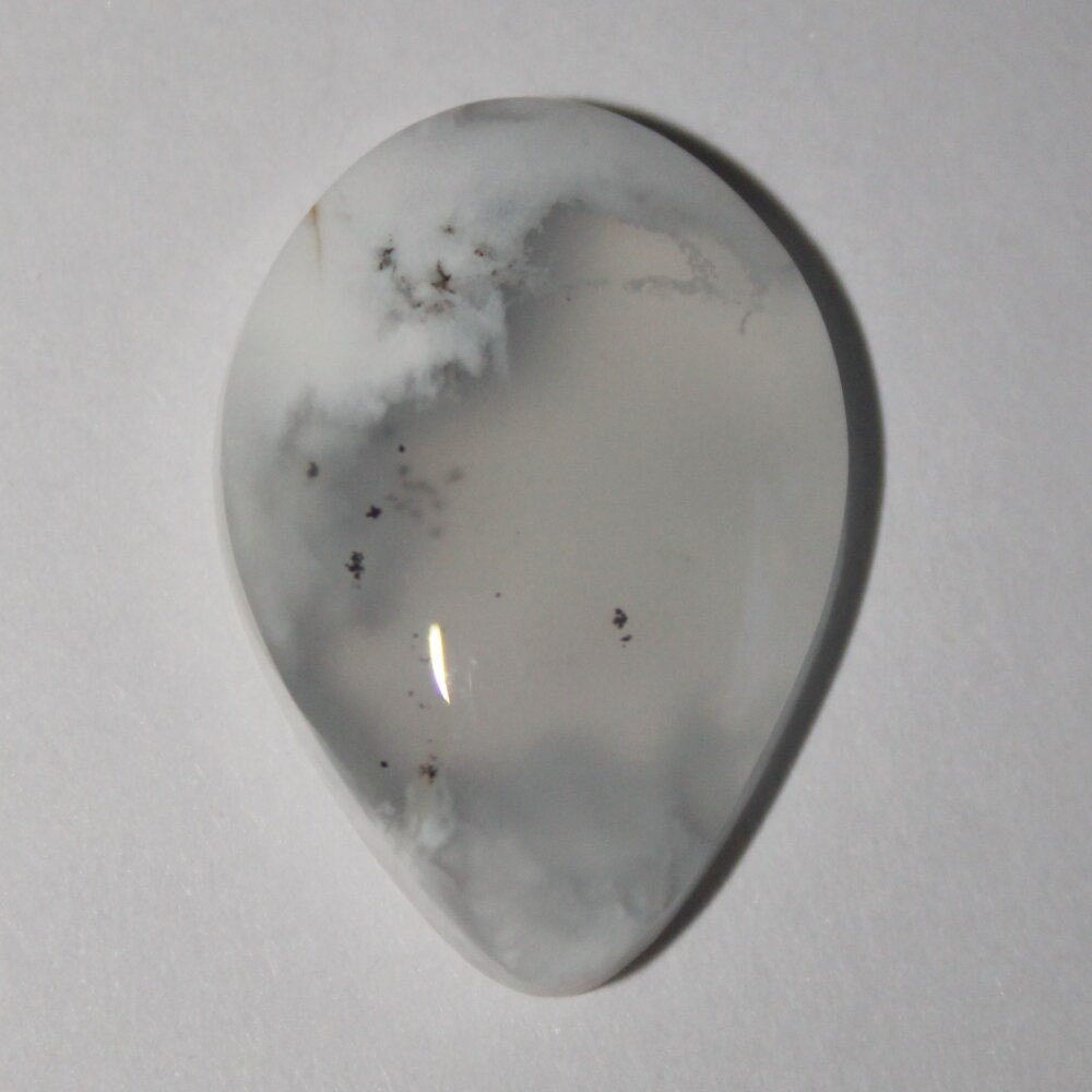 Коллекционный кабошон хризопраз, 26х18х3 мм, Казахстан, "True Stones"