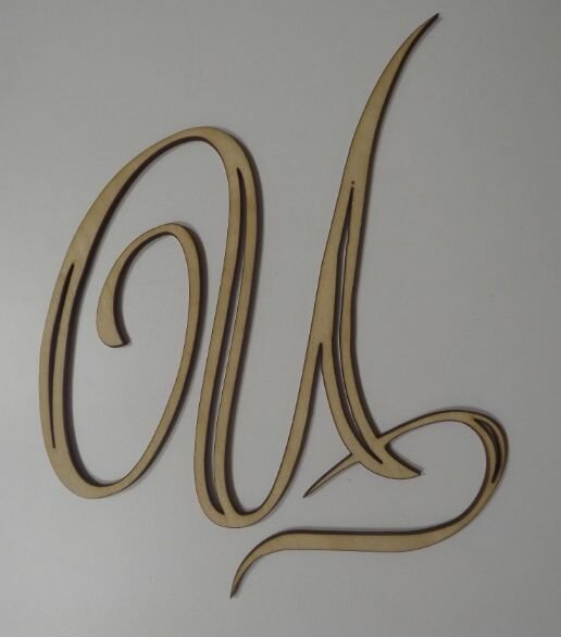 Буква Ц для декора свадьбы, интерьера и фотозоны на стену