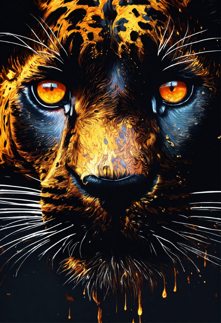 Картина по номерам "Пума" 40х50 см, хлопковый холст на подрамнике, акрил, Hobby Home