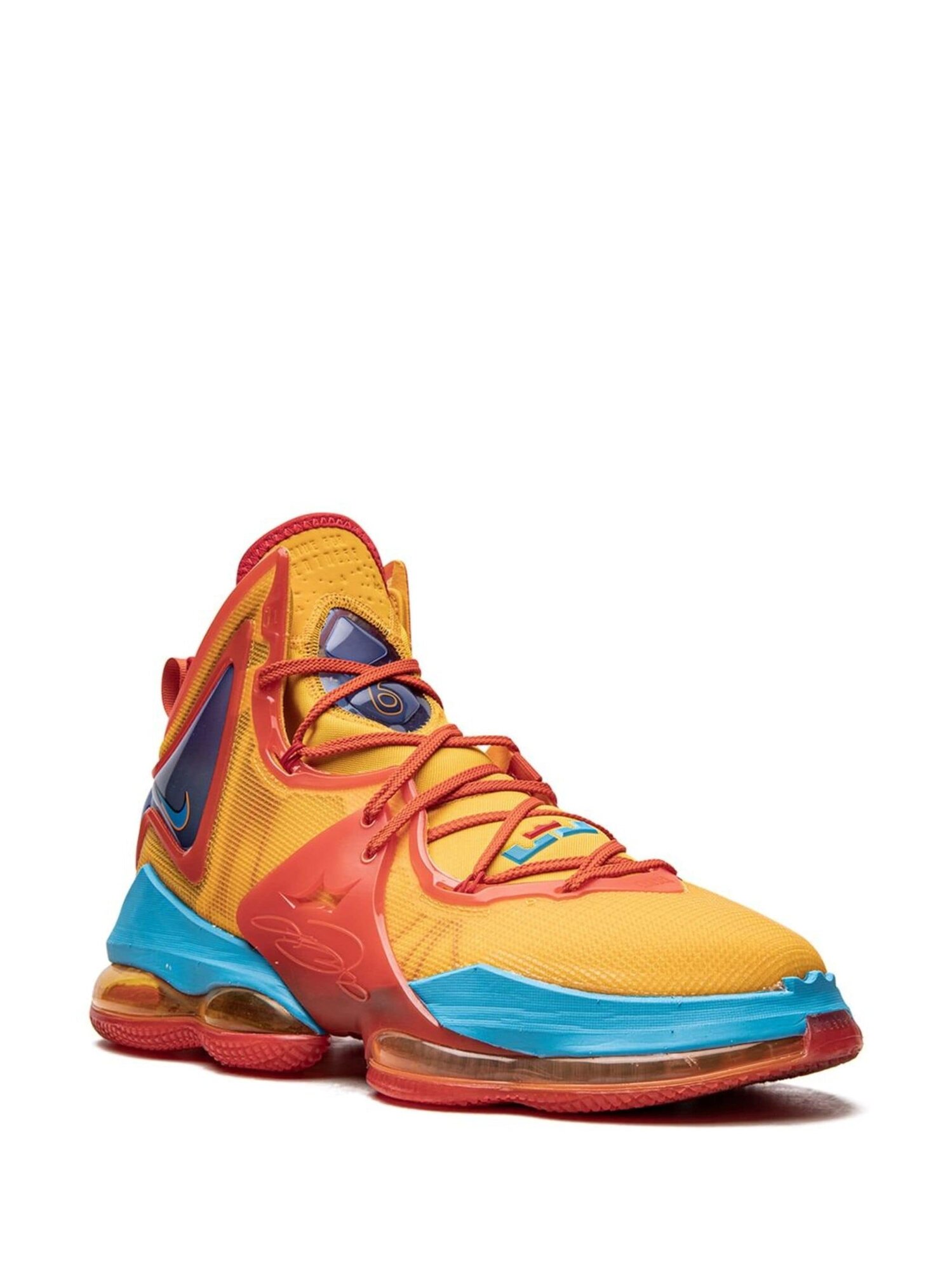 Кроссовки NIKE Lebron XIX Uniform Hook, размер 11 US, green/orange — фото 1