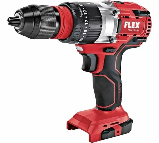 Аккумуляторная двухскоростная дрель FLEX PD 2G 18.0-EC C 491233 без АКБ и ЗУ