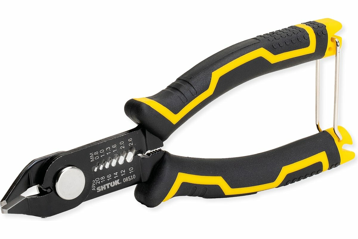 SHTOK кусачки диагональные 150 мм серия ACRUX 08510, снятие изоляции Ø0.8-2.6 мм