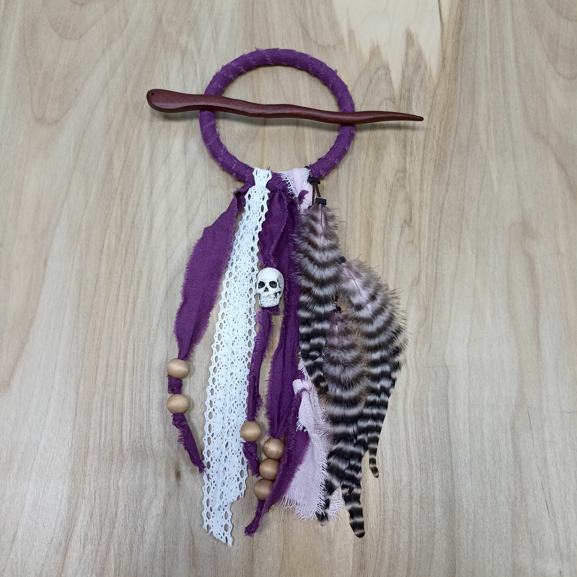 Фибула заколка для дредов