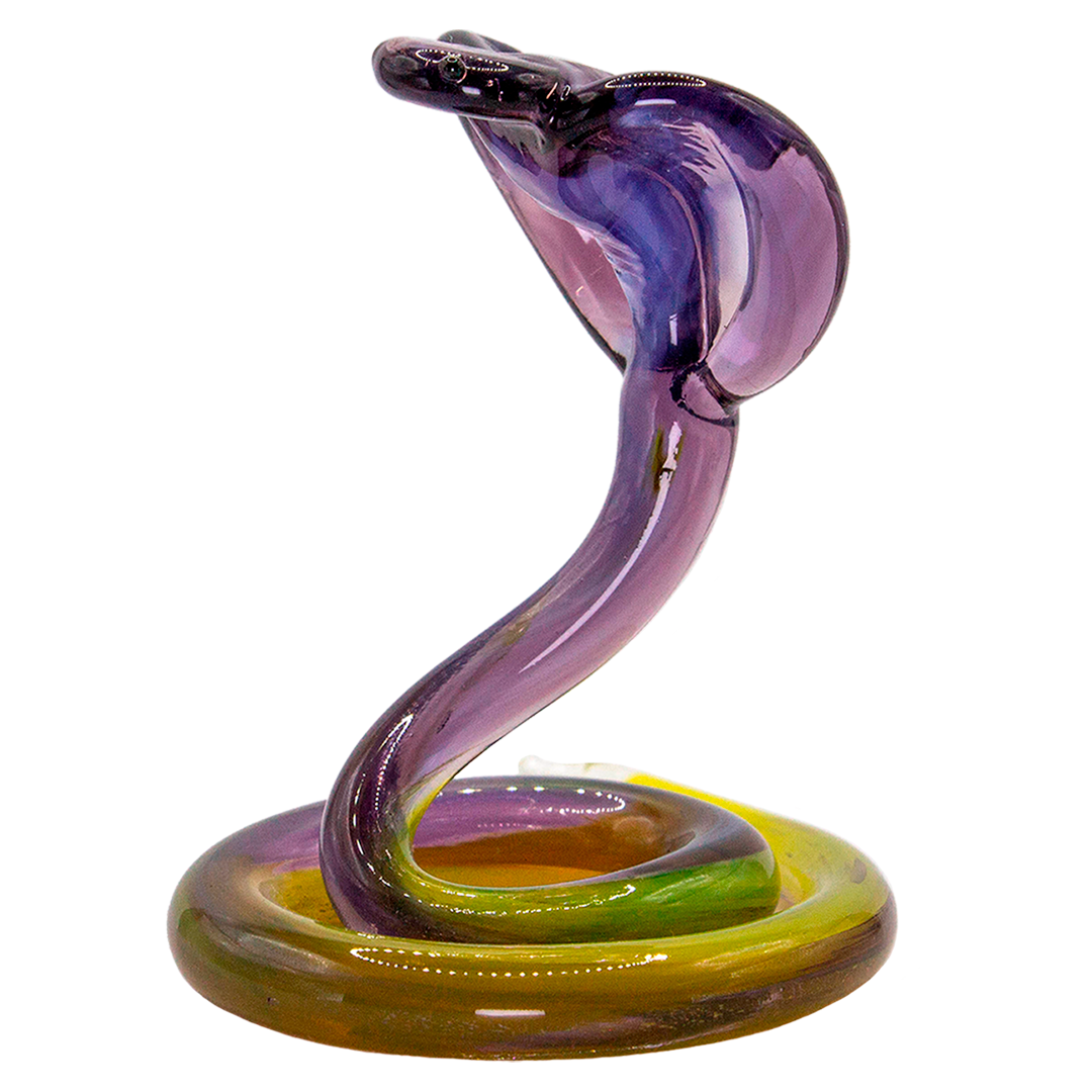 Сувенирная фигурка Змея-Кобра из цветного стекла