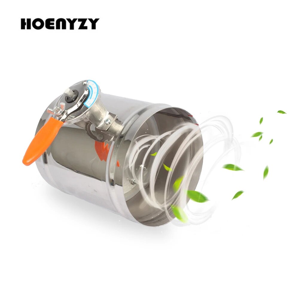 Ручной демпфер воздуховода HOENYZY из нержавеющей стали 201 100mm