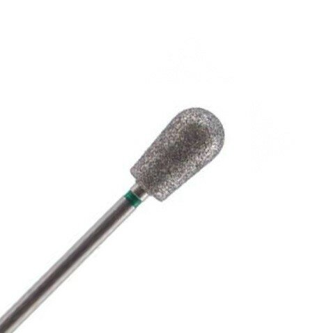 Фреза алмазная Груша, зеленая (грубая зернистость) ВладМиВа 239.534.050 диам. 5 мм