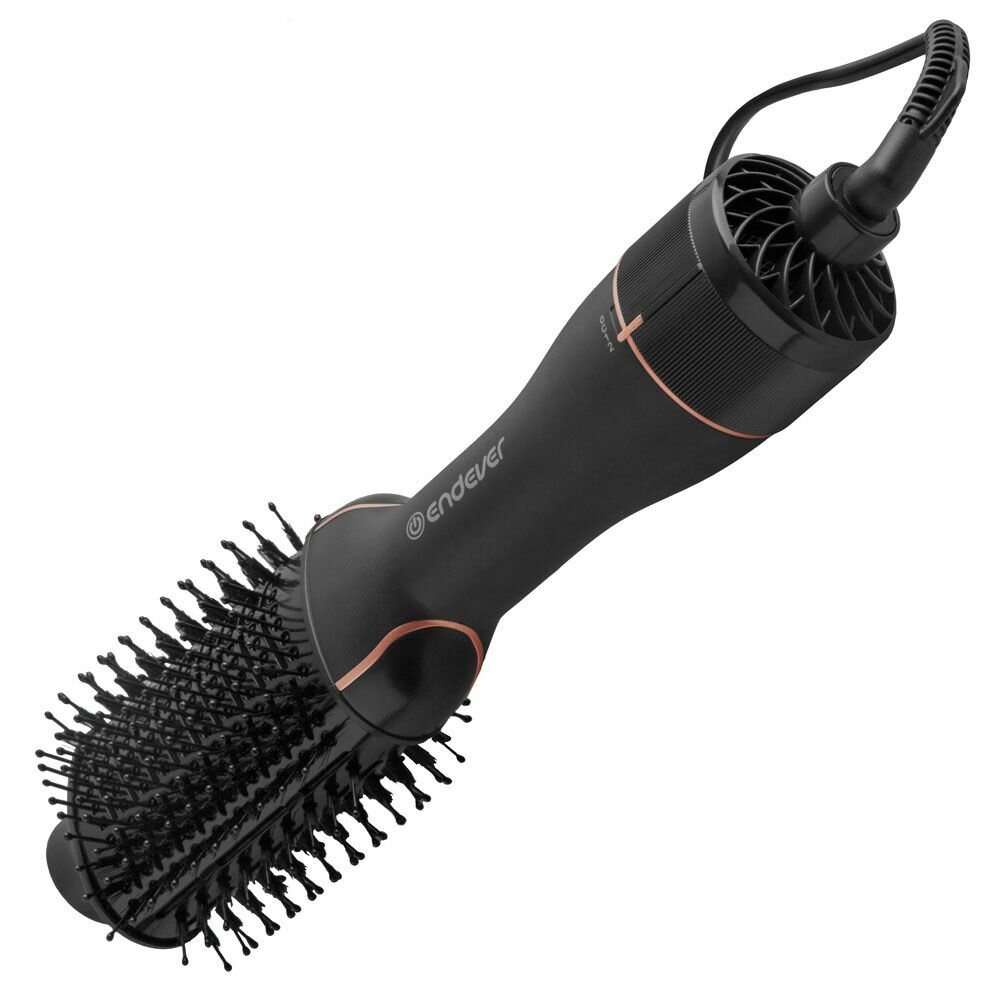 Фен-щетка для волос с 2 режимами ENDEVER AURORA-499, керамическое покрытие, подача холодного воздуха, 1200 вт
